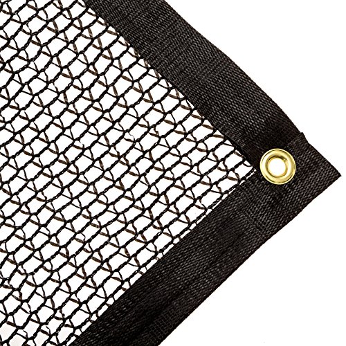 Be Cool Solutions 30% Black Outdoor Sun Shade Canopy: UV Protection Shade Cloth| Lightweight, Easy Setup Mesh Canopy Cover with Grommets| Sturdy, Durable Shade Fabric for Garden, Patio & Porch 12'x12'