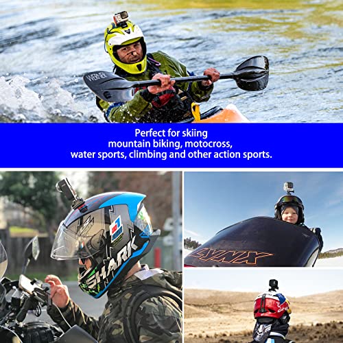 Helmet Adhesive Sticky Mount for Insta360, 3M Sticky Pads Mounts Compatible with Gopro, Insta360 ONE X3, X2, X, RS, R, GO 2 and DJI OSMO Action 2 Helmet Attachment