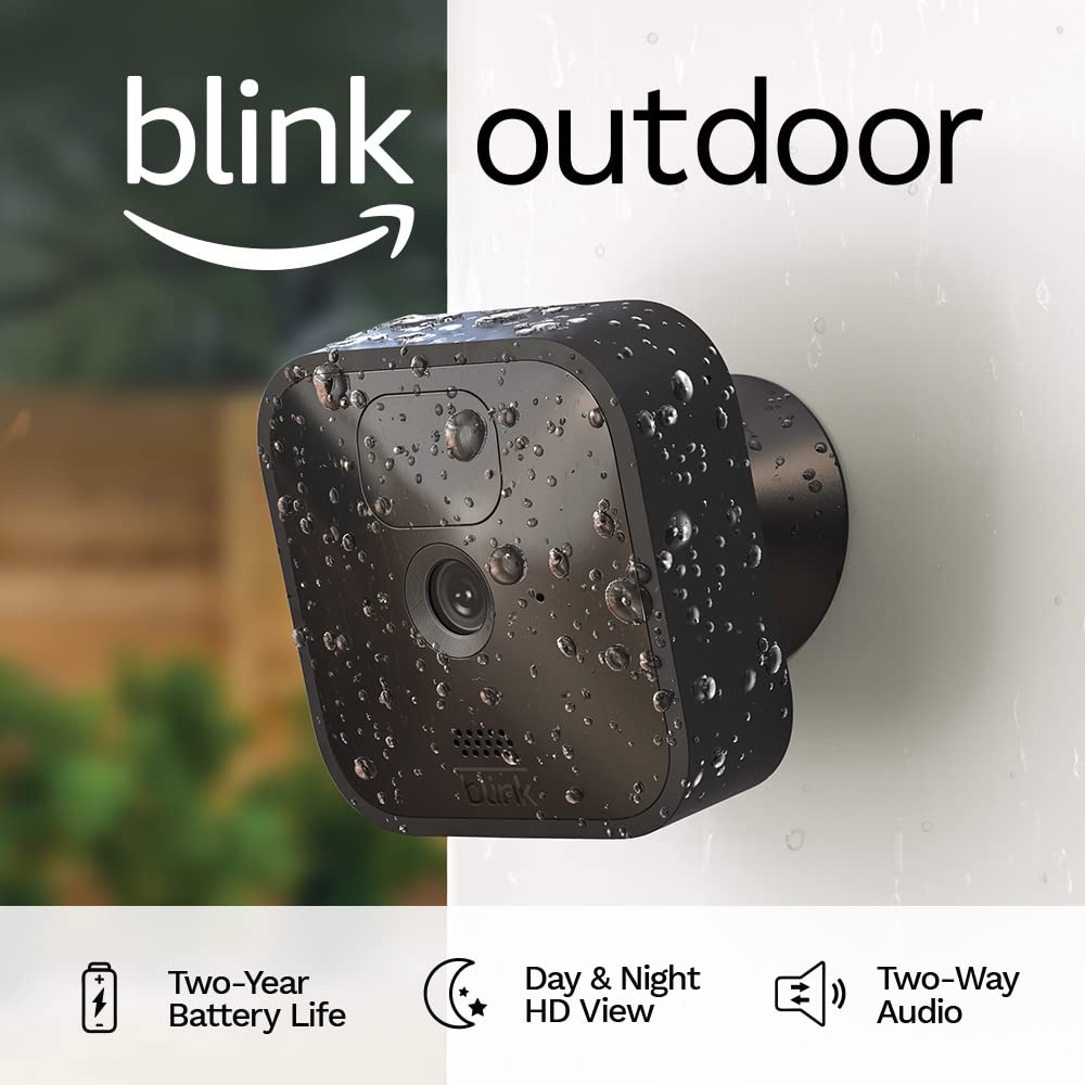 Blink Outdoor (3rd Gen) - wireless, weather-resistant HD security camera, two-year battery life, motion detection, set up in minutes β 4 camera system