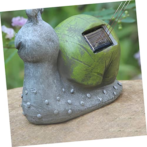 Uonlytech 3pcs Outdoor Ornament Lights Outdoor Garden Lights Animal Light Lawn Lamp Decorative Lights Solar Garden Lamp Solar Animal Lights Decorative Lights Snails Water Proof