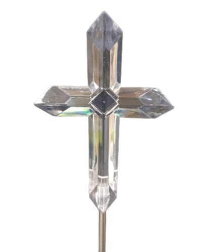 Starry Illuminate 1 PCS Solar Color Changing Big Cross Style Garden Stake Light