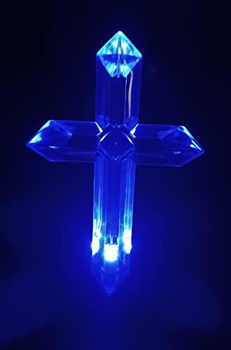 Starry Illuminate 1 PCS Solar Color Changing Big Cross Style Garden Stake Light