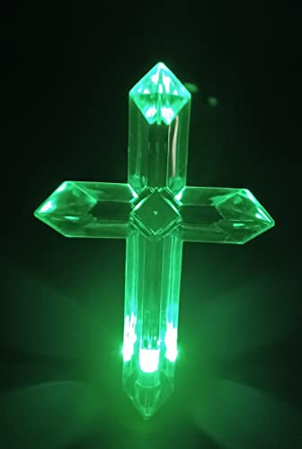 Starry Illuminate 1 PCS Solar Color Changing Big Cross Style Garden Stake Light