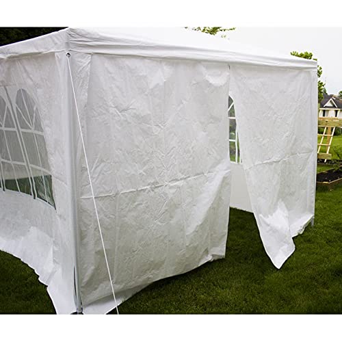 BACKYARD EXPRESSIONS PATIO · HOME · GARDEN 906778 Canopy Tent for Outdoor Wedding Party or Camping BBQ w/Removable Waterproof Sidewalls-20' x 10' -Backyard Expressions, White