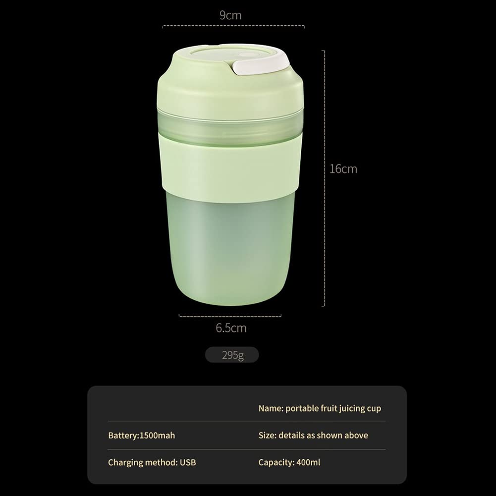 Pomojonbi 1 PCS Portable Electric Juicer Blender Juicer USB Smoothie Blender Cup Mini Charging Fruit Mixers Food Machine Green