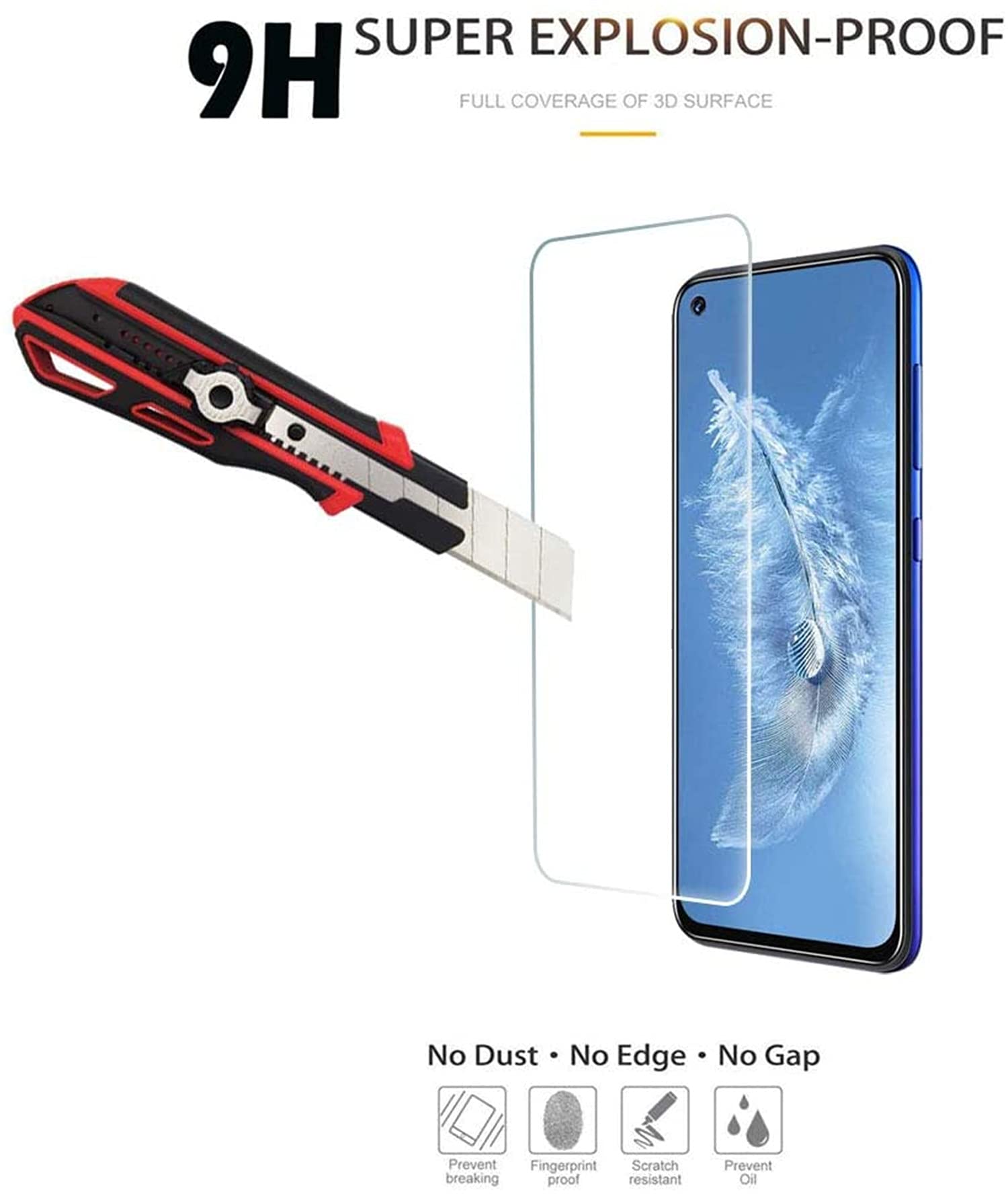 DAMONDY 2 Pack for OnePlus Open Screen Protector,Scratch Resistant Bubble Free Anti-Fingerprints HD Clear,Case Friendly, Tempered Glass Film for OnePlus Open