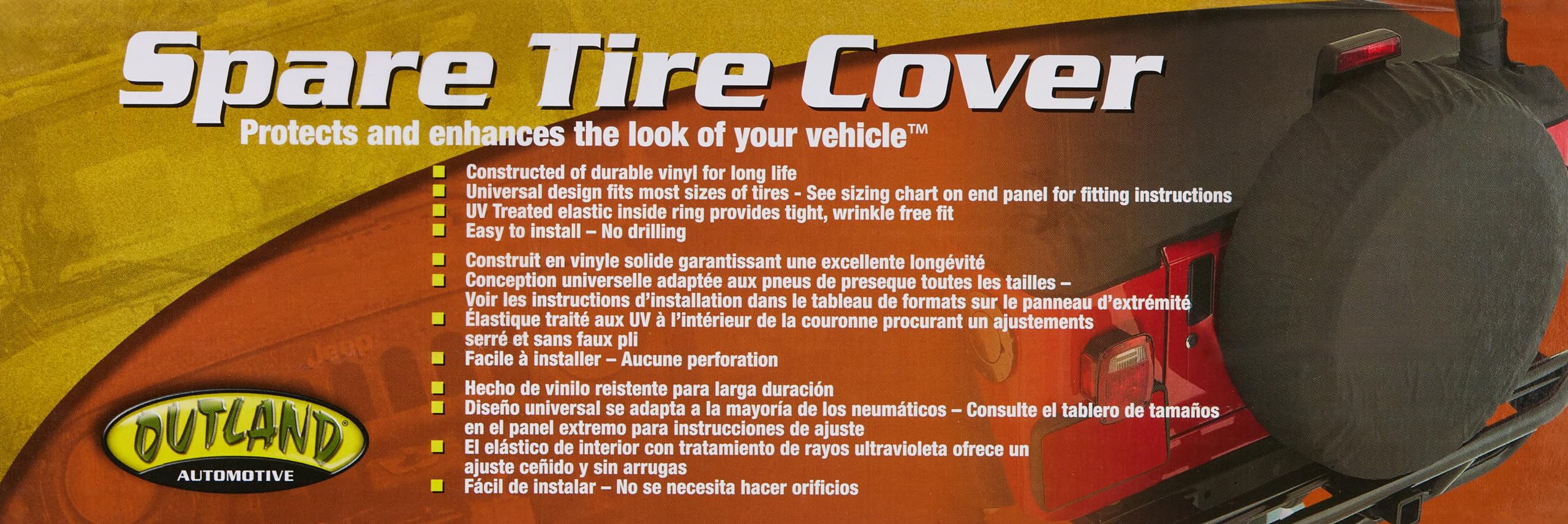 Rugged Ridge 12802.37 Spare Tire Cover, 30-32 Inch, Spice