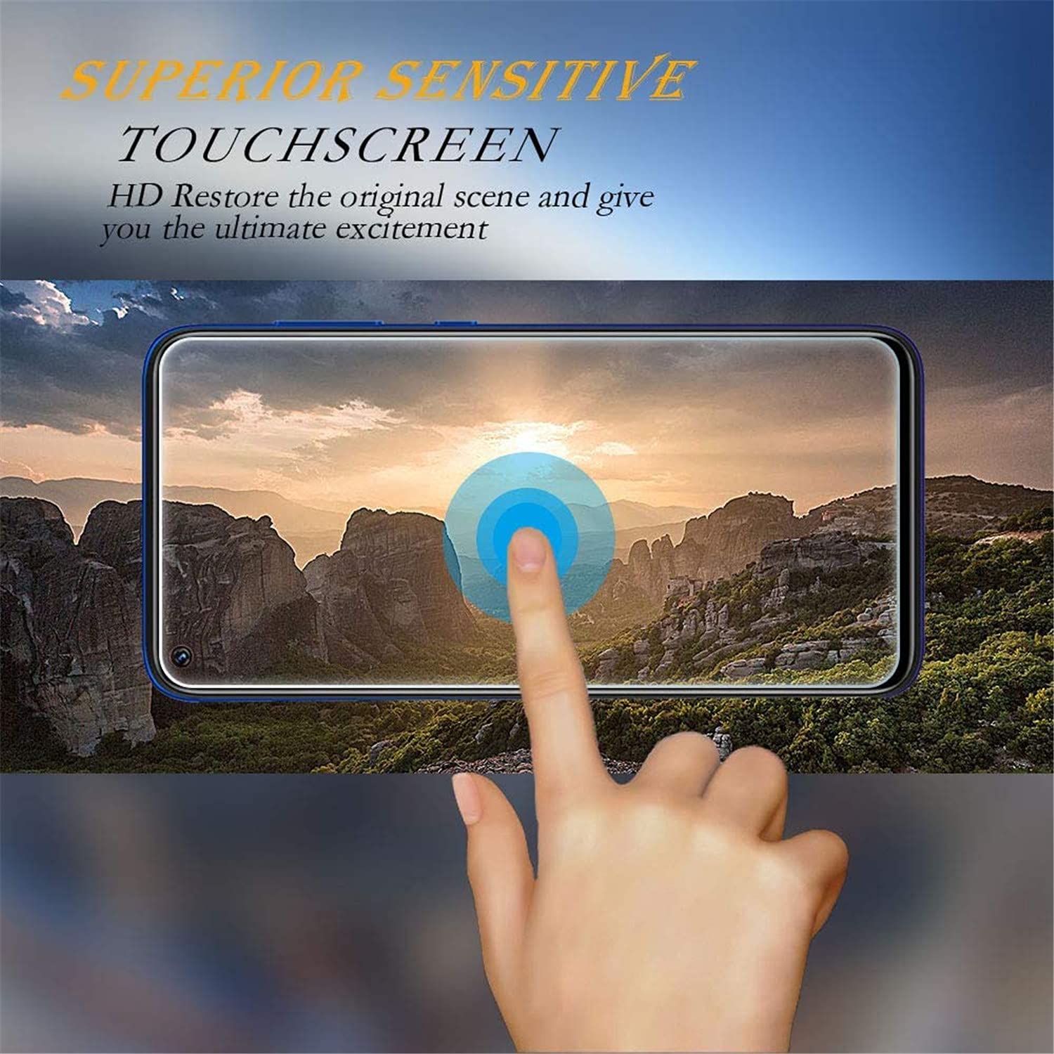 DAMONDY 2 Pack for OnePlus Open Screen Protector,Scratch Resistant Bubble Free Anti-Fingerprints HD Clear,Case Friendly, Tempered Glass Film for OnePlus Open