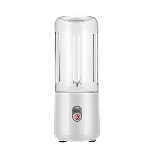 Pomojonbi Portable Blender Rechargeable Fruit Juice Mixer 6 Blades Electric Shake Cup Blender Smoothie Ice Crush Cup White