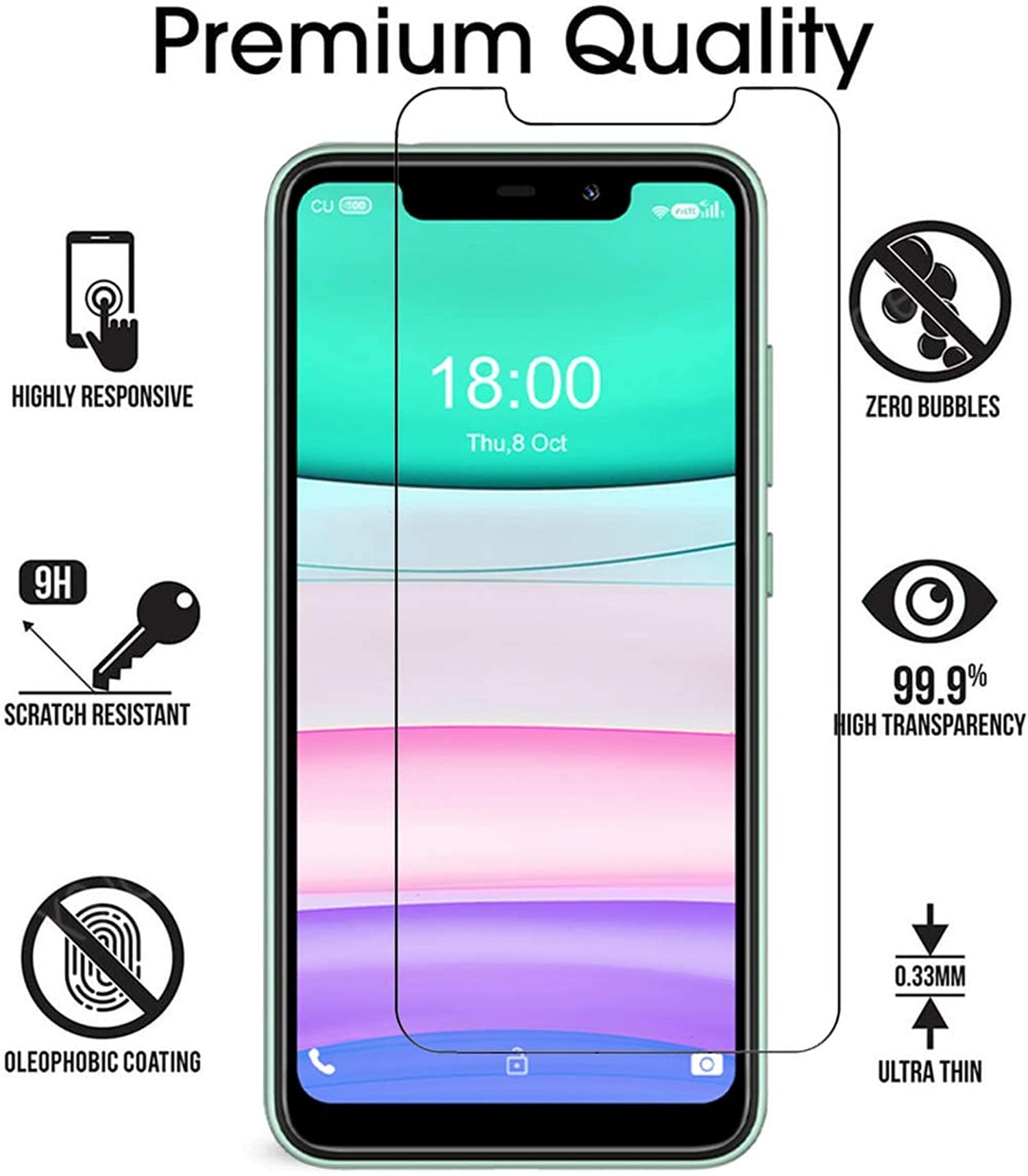 DAMONDY [5 Pack] for OnePlus Open Screen Protector,Scratch Resistant Bubble Free Anti-Fingerprints HD Clear,Case Friendly,Tempered Glass Film for OnePlus Open