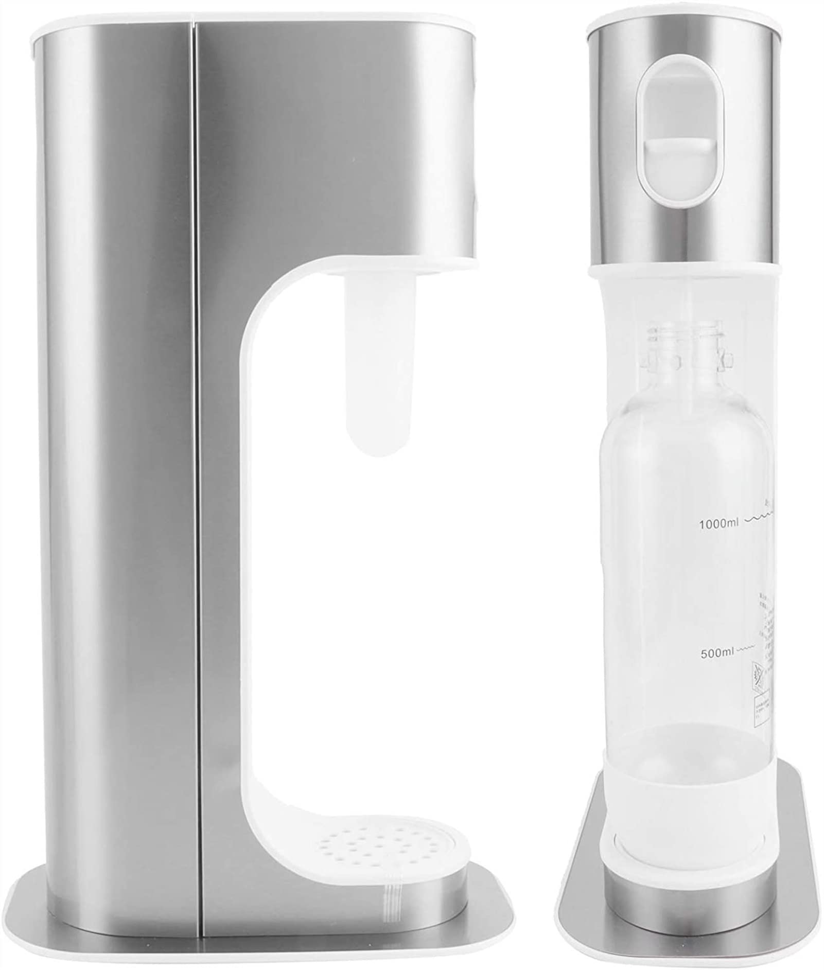 Water Maker Soda Machine-Portable Bubble Soda Water Machine Manual Sparkling Water Drink Maker for Home Commercial Use