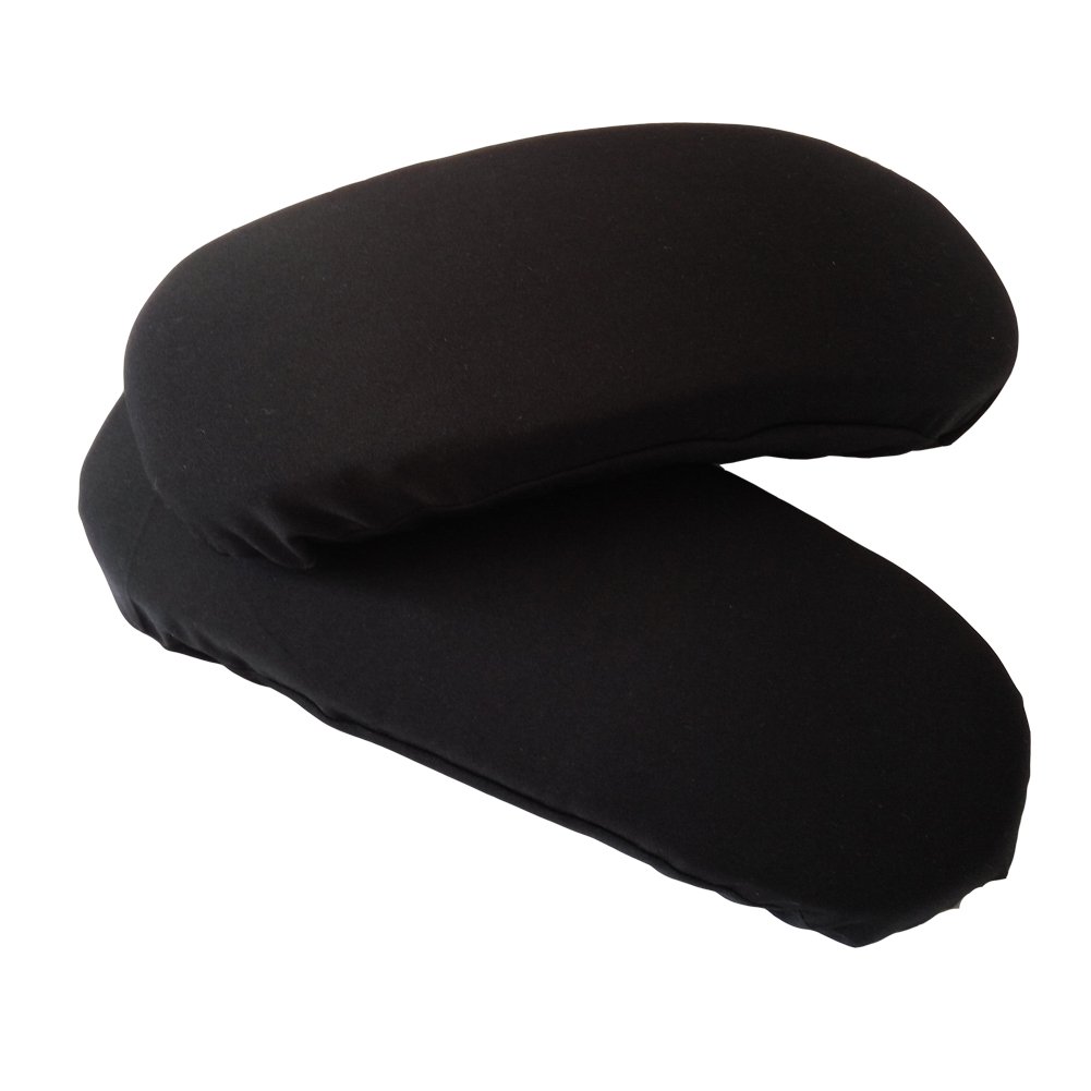 Loghot Set of 2 Office Chair Armrest Pads for Chair Armrest Slipcovers/Covers Maximum Relieves Elbow Discomfort Black