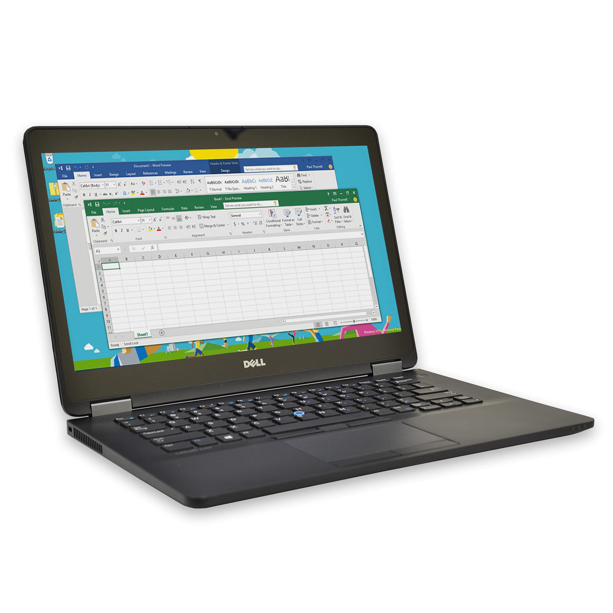 Dell Latitude E7450 14in Laptop, Core i5-5300U 2.3GHz, 16GB Ram, 500GB SSD, Windows 10 Pro 64bit (Renewed)