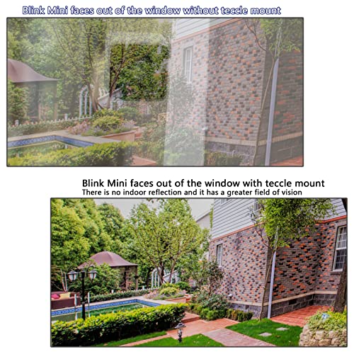 Teccle Window Mount for Blink Mini, Through Window Use Blink Mini Indoor , No Need to Run Wiring Outdoors (Pack of 2)