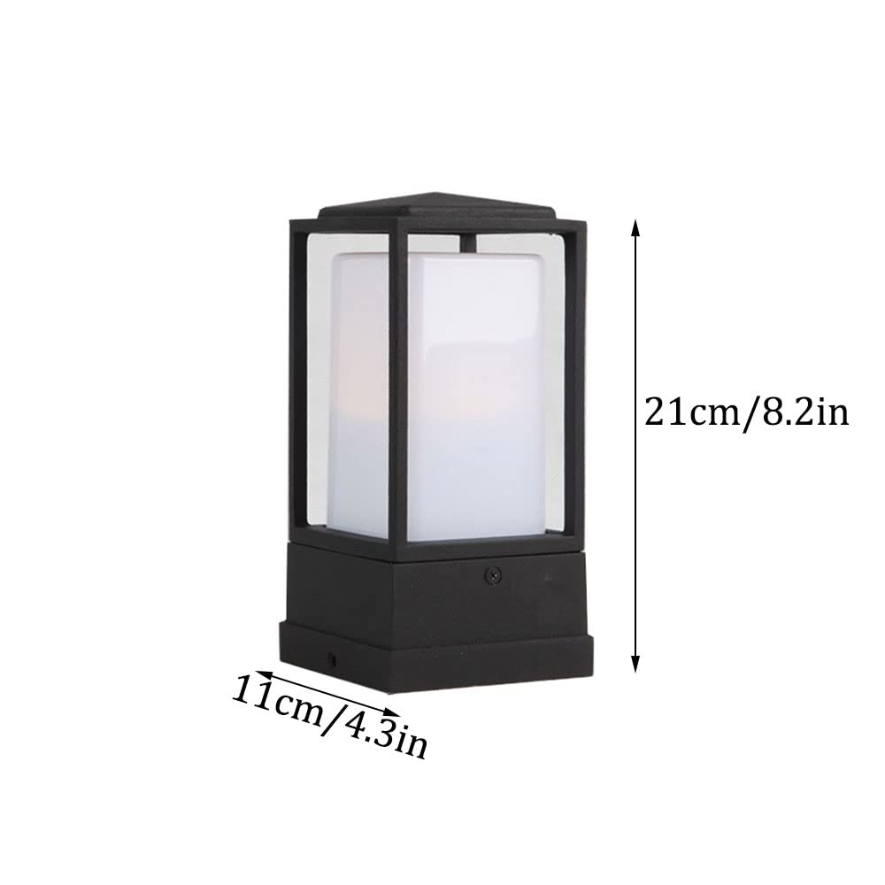MODEBHD Waterproof Simple Modern Outdoor Table Lamp Floor Lamp Villa Garden Landscape Lantern Lawn Bollard Lamp E27 Decoration Illumination Street Post Light Column Lamps