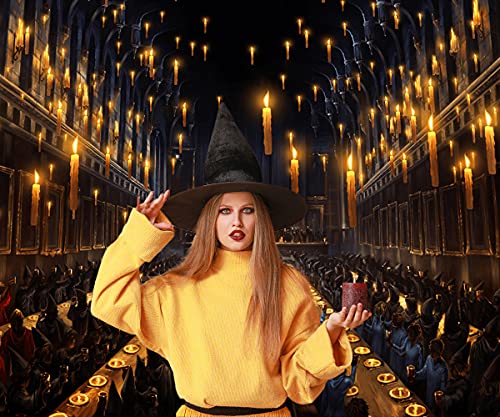 Magic Backdrop for Photography, Dinning Photo Background for Hogwarts Theme Party Decorations Supplies, Dinning Tapestry for Bedroom, Polyester 5x3ft