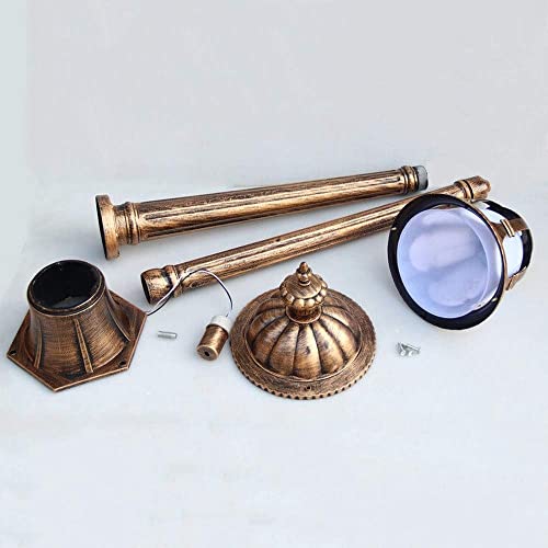 MODEBHD Waterproof Garden Column Lamp Landscape Lantern Patio Pathway Walkway Outdoor Street Light Post Light Outdoor Floor Lamp Table Lamp E27 Decoration Pillar Lights Villa Park Bollard Lamp