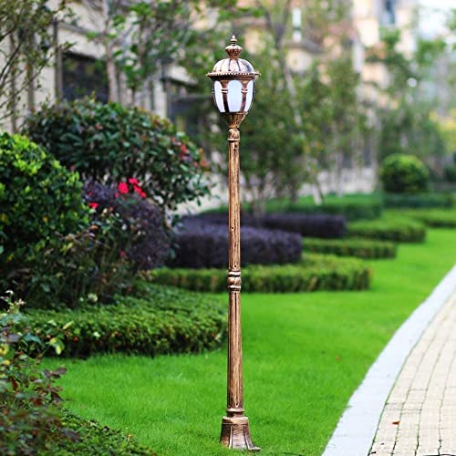 MODEBHD Waterproof Garden Column Lamp Landscape Lantern Patio Pathway Walkway Outdoor Street Light Post Light Outdoor Floor Lamp Table Lamp E27 Decoration Pillar Lights Villa Park Bollard Lamp