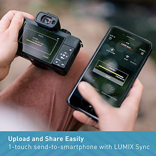 Panasonic LUMIX G100 4k Mirrorless Camera for Photo and Video, Built-in Microphone with Tracking, Micro Four Thirds Interchangeable Lens System, 12-32mm Lens, 5-Axis Hybrid I.S, DC-G100KK (Black)