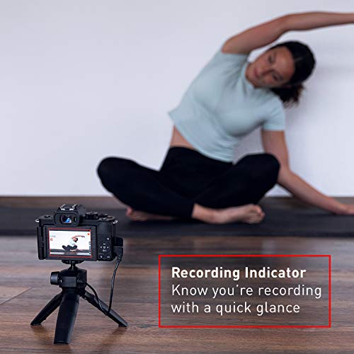 Panasonic LUMIX G100 4k Mirrorless Camera for Photo and Video, Built-in Microphone with Tracking, Micro Four Thirds Interchangeable Lens System, 12-32mm Lens, 5-Axis Hybrid I.S, DC-G100KK (Black)