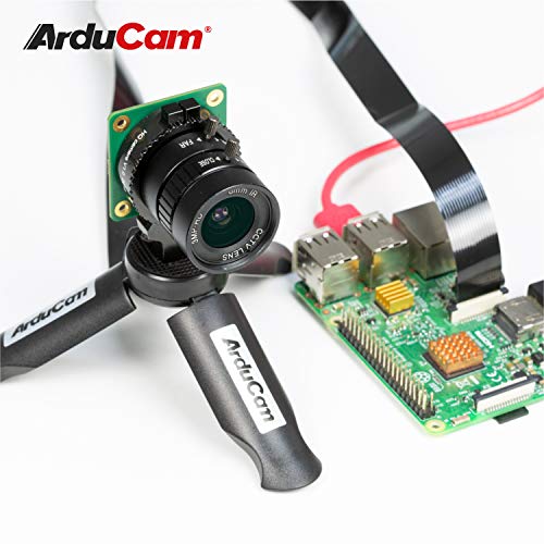 Arducam Lens for Raspberry Pi HQ Camera, Wide Angle CS-Mount Lens, 6mm Focal Length with Manual Focus and Adjustable Aperture