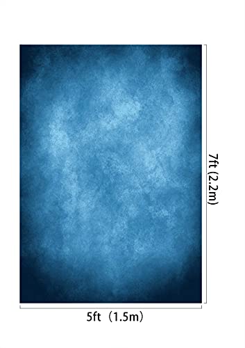 Kate 5x7ft Dark Blue Abstract Backdrops Blue Portrait Professional Backgrounds Retro Backdrop