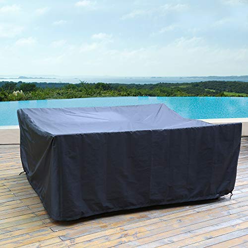 HAPLIFE Patio Furniture Set Covers Outdoor Conversation Set Covers Sectional Garden Sofa Covers Chair Loveseat Covers Waterproof Dust Protective