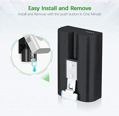 Replacement Battery with Charger Station for Ring-Doorbell Camera 1 and 2, Spotlight Camera and Stick Up Camera, Rechargeable Upgraded Lithium Li-ion Batteries 3.65V Camera Indoor