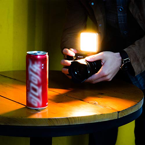ULANZI VL49 RGB Video Lights, LED Camera Light 360° Full Color Portable Photography Lighting w 3 Cold Shoe, 2000mAh Rechargeable CRI 95+ 2500-9000K Dimmable Panel Lamp Support Magnetic Attraction