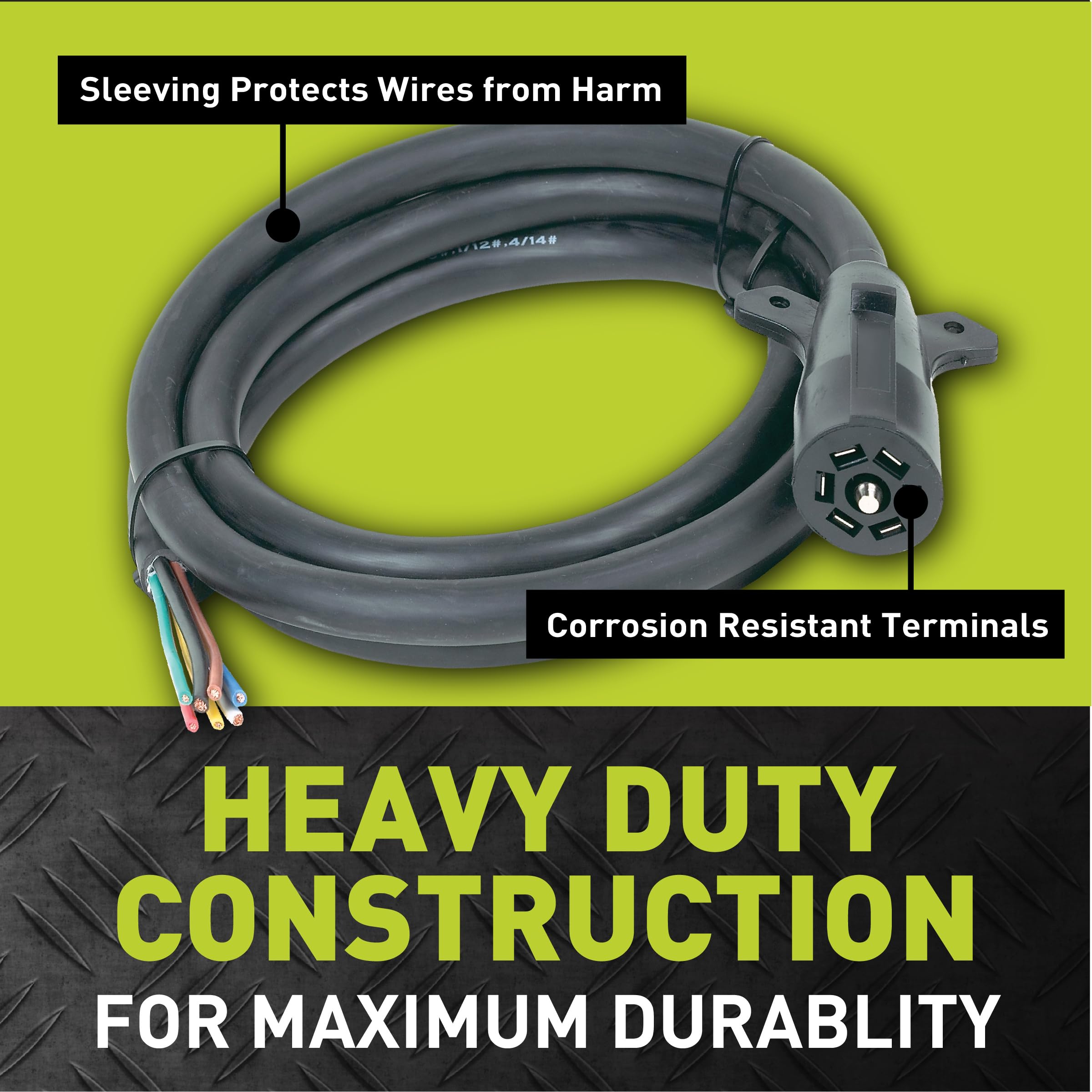 Hopkins 20246 8' 7 RV Blade Molded Trailer Cable
