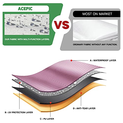 Acepic Instant Canopy Tent Sidewalls for 10x10 Pop Up Canopy 210D Waterproof,3 Piece Sidewall, Black(3PCS Sidewall Only, Canopy Tent NOT Included)