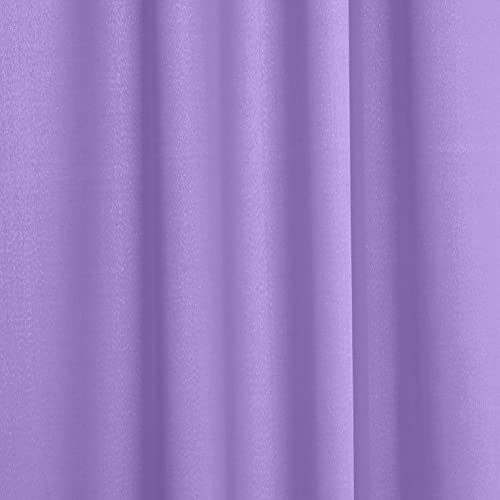 AK TRADING CO. 10 feet x 10 feet Polyester Backdrop Drapes Curtains Panels with Rod Pockets - Wedding Ceremony Party Home Window Decorations - Lavender