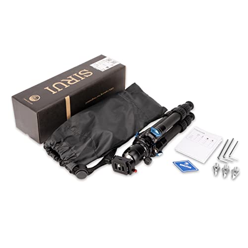 SIRUI AM-223 Carbon Fiber Camera Tripod Mini Travel Compact Tripod with 360° B-00K Ball Head, Arca Swiss Quick Release Plate, Loads up 15KG, Max Height 16", Folded Height 12.1"