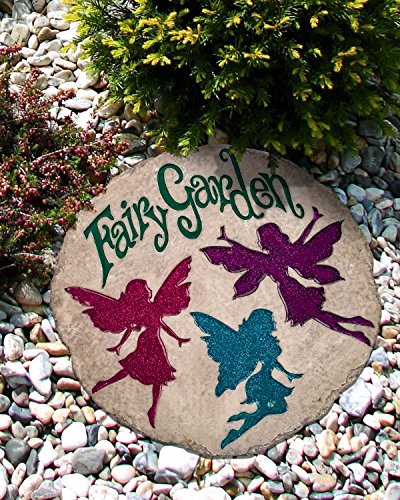 Spoontiques - Garden Décor - Sugar Skull Stepping Stone - Decorative Stone for Garden