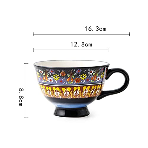 Porcelain Dinnerware Sets, Bohemia Tableware Combination Set | 10 Plates / 2 Bowls / 4 Cups / 4 Mugs - Exotic Ceramics Dinner Sets, Service for 4 Person, Gift for Wedding Housewarming Christmas,8 inc