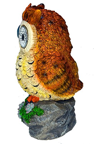 Solar Powered Owl Outdoor LED Garden Light