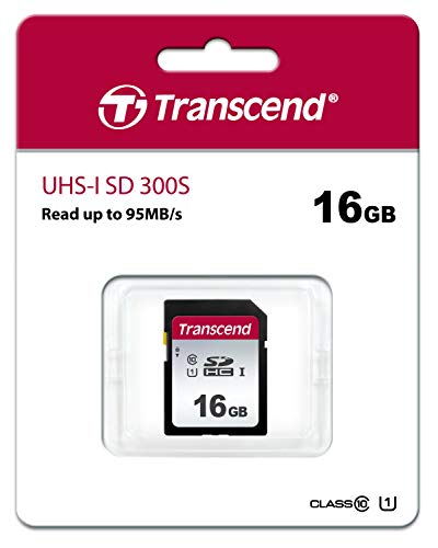 Transcend 16GB SDXC/SDHC 300S Memory Card TS16GSDC300S