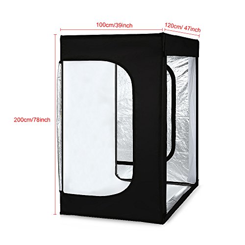 Professional Photo Light Box Photography Studio Dimmable LED Large Shooting Tent Cube 47x39x78inch Video Continuous Lighting Lightbox Soft Box with 3 Colors PVC Backdrops and Carrying Bag