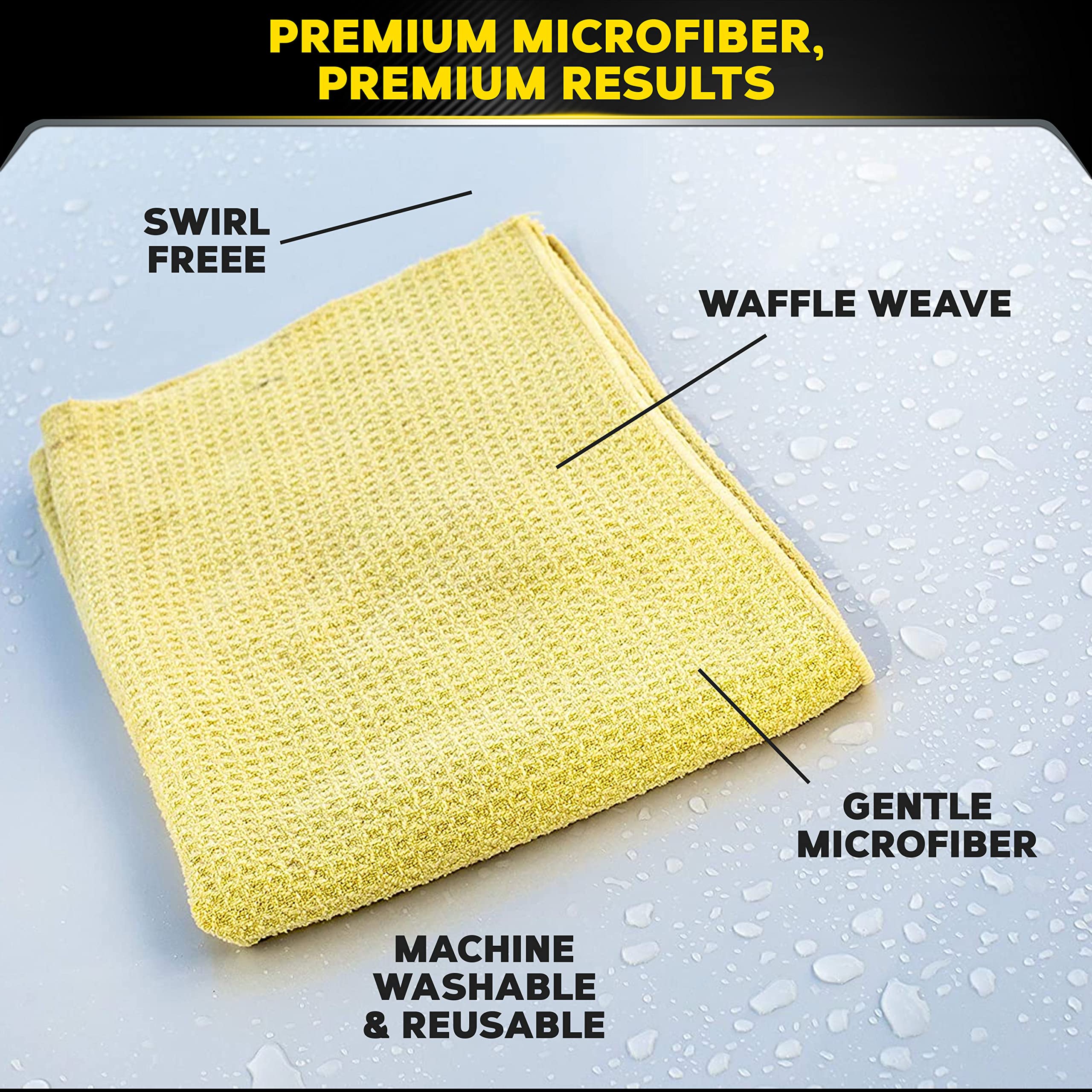 Meguiar's X2000 Water Magnet Microfiber Drying Towel, 22" x 30" - 1 Towel