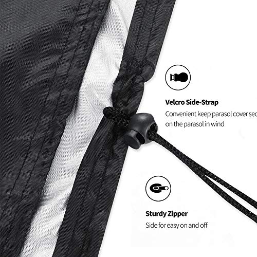 Furniture dust Proof Cover Outdoor Garden Oxford Cloth Waterproof Table Chair Dust Cover,Black (170 * 94 * 70)