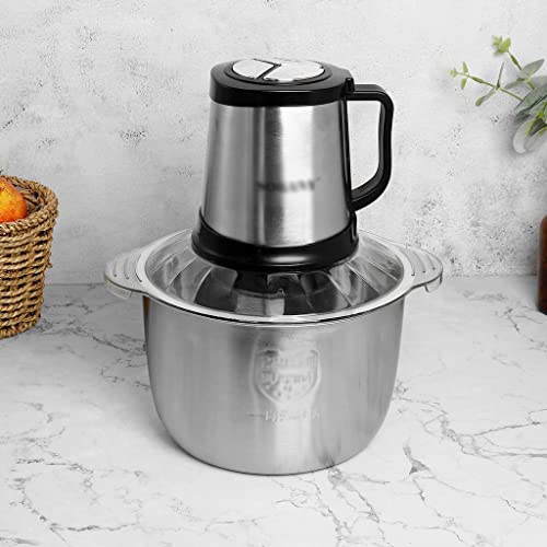 CHUNYU 800W 5L Electric Meat Mixer Blender Grinder 3Speed Stainless Steel Electric Chopper Automatic Mincing Machine Quiet