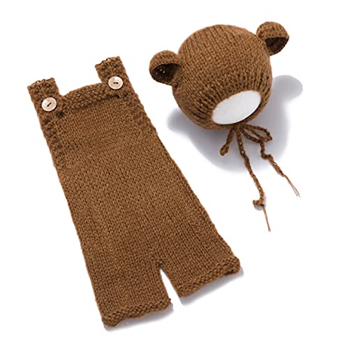 Baby Boy Photography Outfits Newborn Photo Shoot Props Crochet Romper Set…