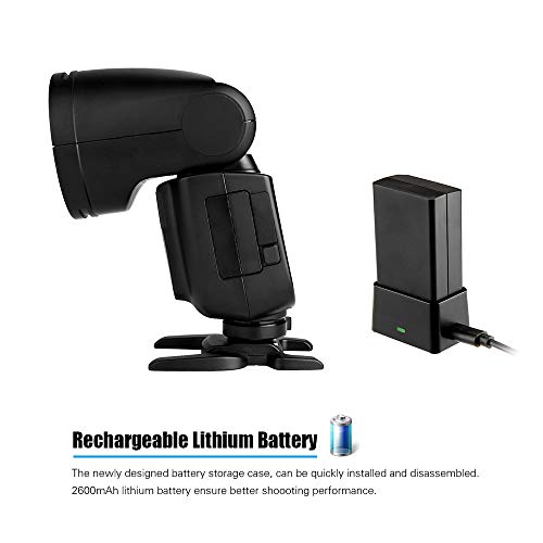 Godox V1S Professional Camera Flash Speedlite Fresnel Zoom Compatible with Sony a7R a58 a99 ILCE6000L a7RIII a7R3 a9 a77II a77 a350 Cameras for Photography + Godox XproS TTL Wireless Flash Trigger Tra