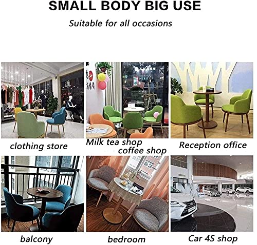Kitchen Table Set, Conference Reception Room Coffee Table with Chair, Small Apartment Decoration Table and Chairs 1 Table and 2 Chairs Cotton and Linen Office Negotiation Room (Color : Dark Green) ( C