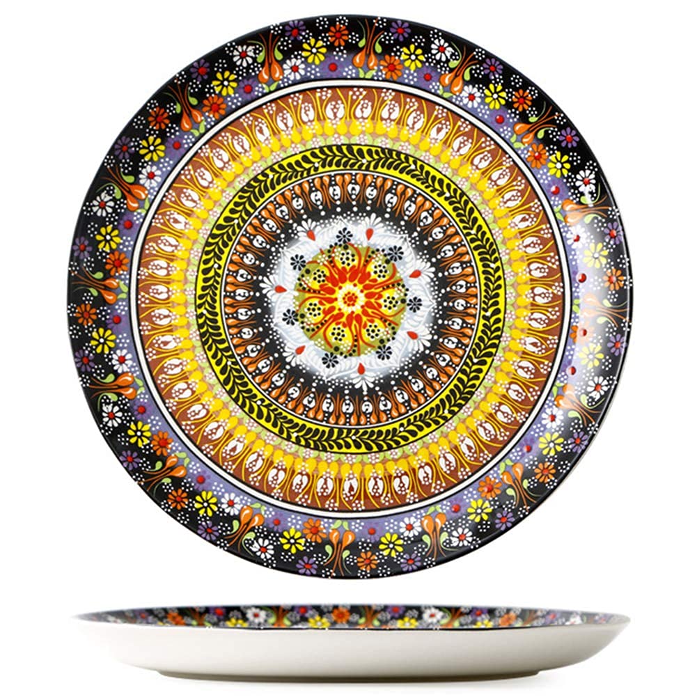 Porcelain Dinnerware Sets, Bohemia Tableware Combination Set | 10 Plates / 2 Bowls / 4 Cups / 4 Mugs - Exotic Ceramics Dinner Sets, Service for 4 Person, Gift for Wedding Housewarming Christmas,8 inc