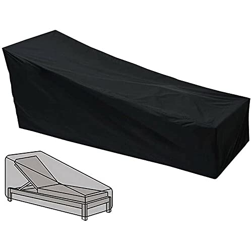 SHEUIMUIYA Waterproof Patio Lounge Chair Cover Heavy Duty Outdoor Chaise Chaise Lounge Covers Chair Covers Patio Furniture Covers Waterproof (L)