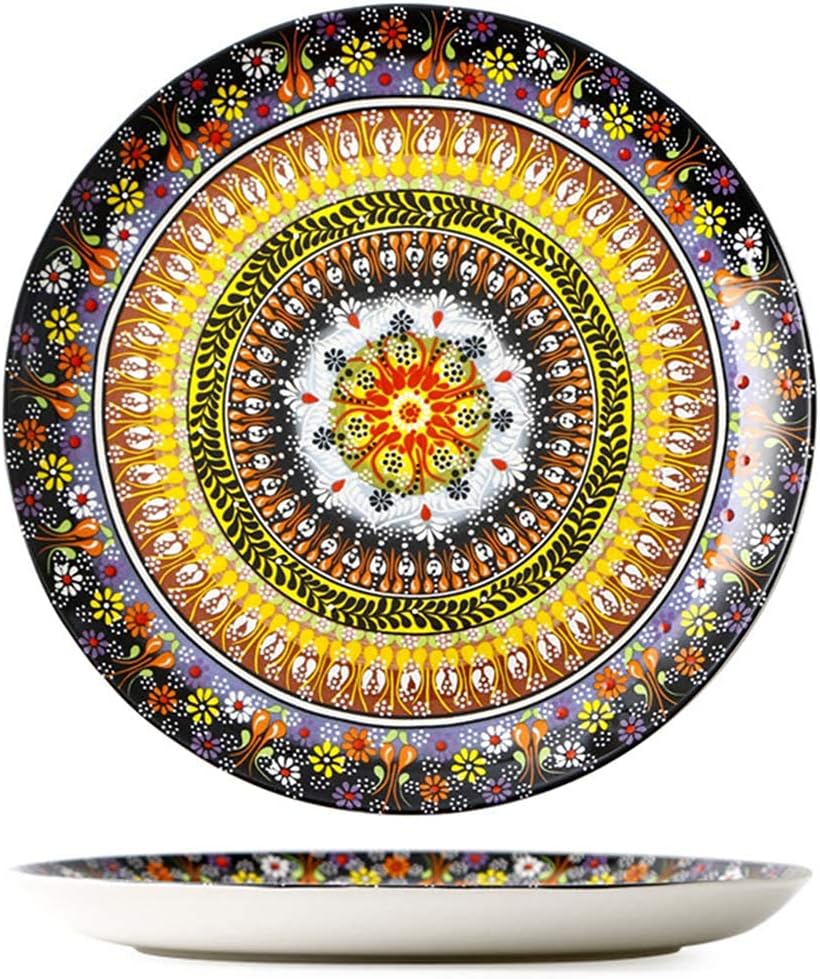Porcelain Dinnerware Sets, Bohemia Tableware Combination Set | 10 Plates / 2 Bowls / 4 Cups / 4 Mugs - Exotic Ceramics Dinner Sets, Service for 4 Person, Gift for Wedding Housewarming Christmas,8 inc