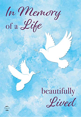 Briarwood Lane in Memory of A Life Doves Garden Flag Religious Bereavement 12.5" x 18"