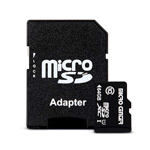 Micro Center 64GB Class 10 MicroSDXC Flash Memory Card with Adapter for Mobile Device Storage Phone, Tablet, Drone & Full HD Video Recording - 80MB/s UHS-I, C10, U1 (2 Pack)