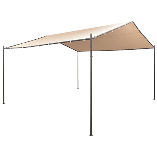 Gazebo Pavilion Tent Canopy,Grill Gazebo,Rv Carport,Heavy Duty Tents for Parties,Outdoor Gazebo,Shade Tent,Wedding Tent,for Outdoor,Backyard,Garden,Lawns,13' 1" x13' 1" Steel Beige